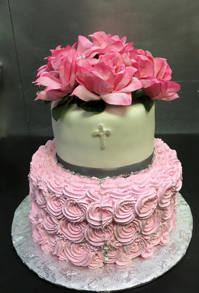 Tier Religious Fondant Cake – MorronePastryShop